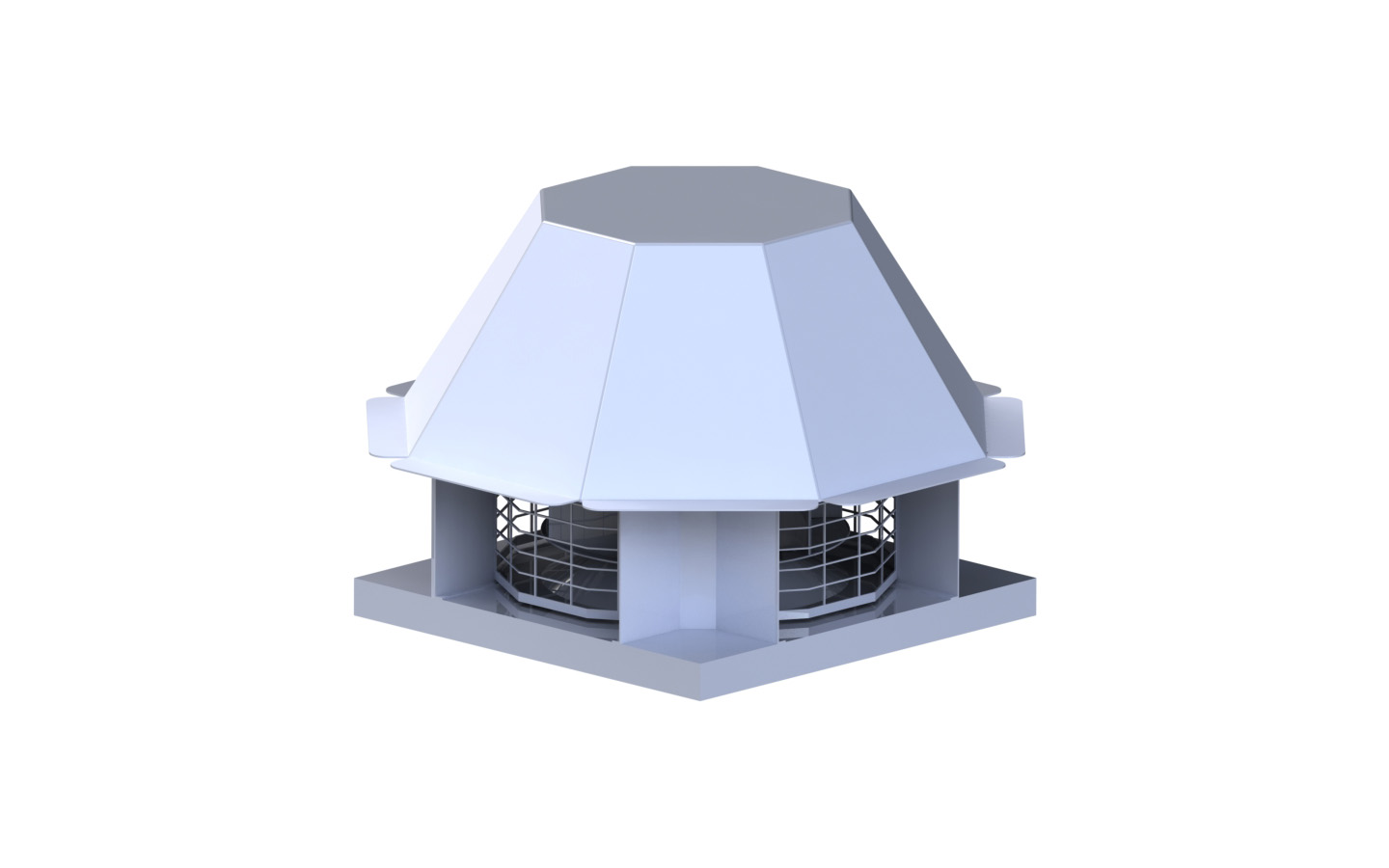 Roof Mounted Horizontal Discharge Centrifugal Fan with Motor Outside ...