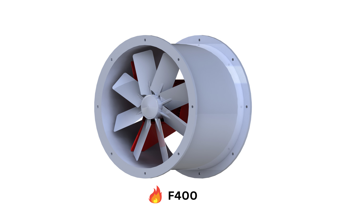 Axial Inline Fire Rated F400 Fan – KC AF 400 - Klima Contra