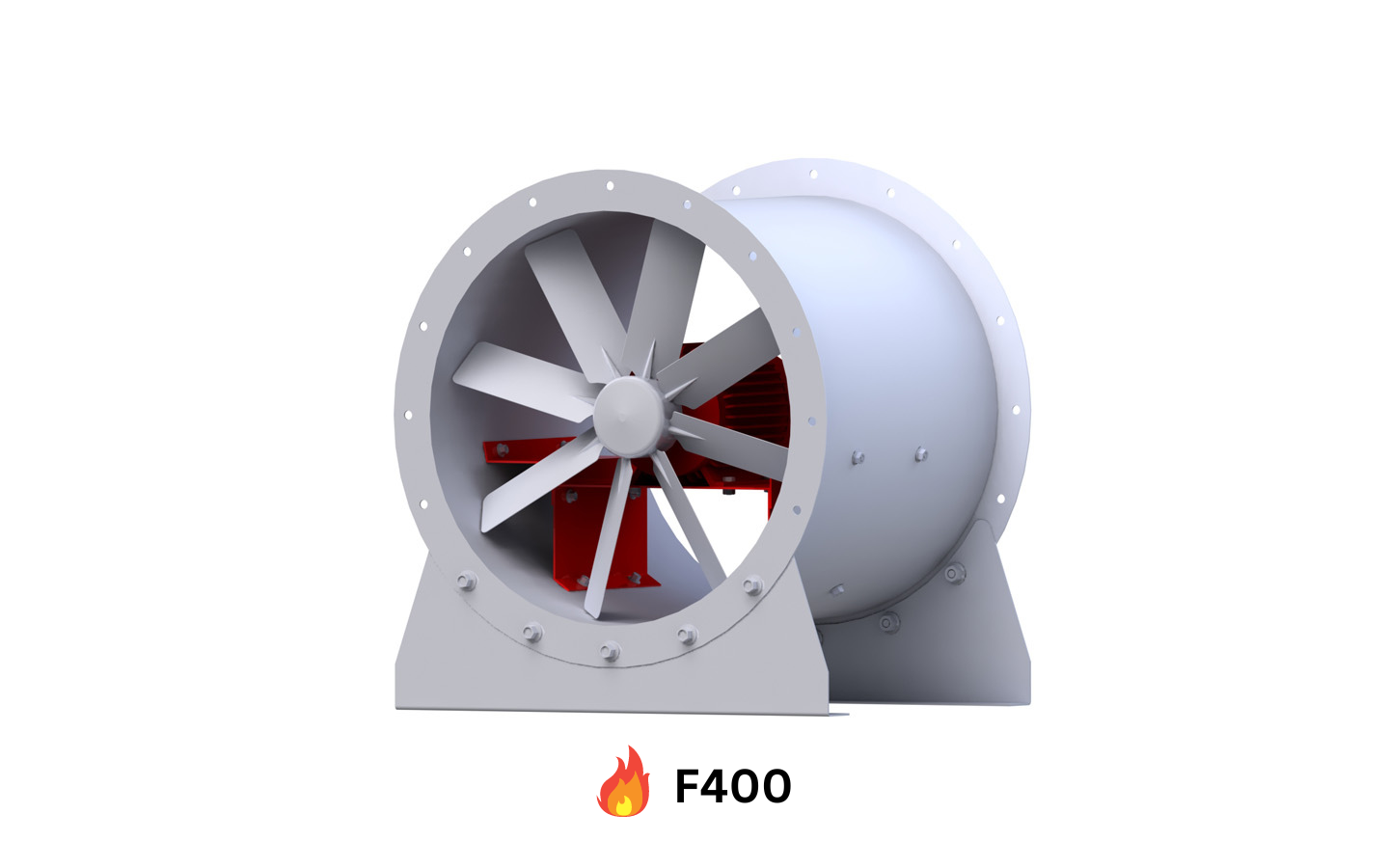 Axial Inline Fire Rated F400 Fan – KC AF 400 - Klima Contra