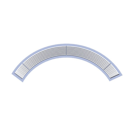 Curved Linear Bar Grille KC LBG CV 1 - Klima Contra